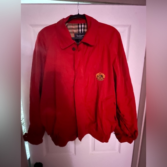 Burberry | Jackets & Coats | Red Jacket By Burberry | Poshmark